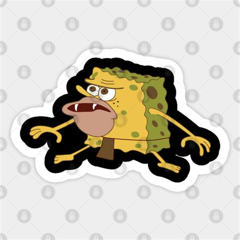 Caveman Spongebob Spongebob Squarepants Sticker Sold By Jaein Park Sku 807654 Printerval Uk