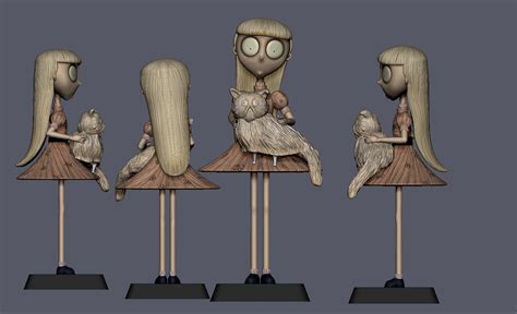 👧 Weird Girl Frankenweenie・ Stl File For 3d Printing・cults