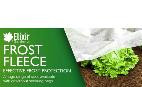 Elixir Gardens 15m Wide Garden Coldfrostwind Fleece For Winter Plant