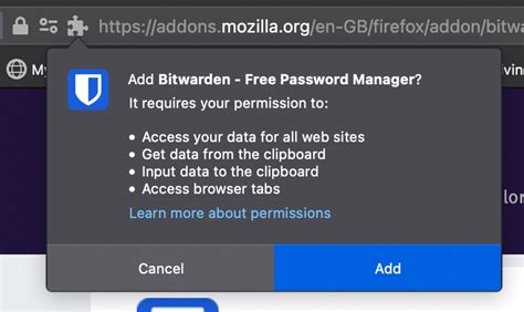 Biometric Unlock Option Not Available In Firefox Extension · Issue