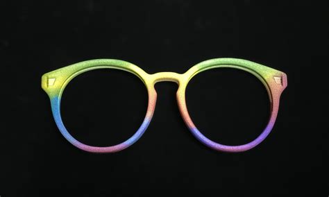 Mjf 3d Printed Full Color Nylon Glasses Frame Facfox