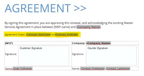 How To Add Contract Start Date And Contract End Date Prompts Zencontract