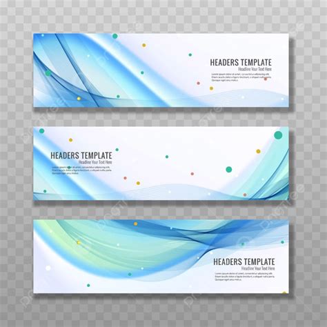 깃발이 현대 푸른 물결 템플릿 Psd 다운로드 디자인 자료 다운로드