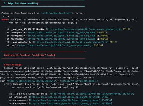 Netlify Build Failed Suddenly In The Edge Functions Bundling Phase