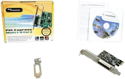 SYBA PCI Express Port Parallel Printer Card With Low Profile Bracket RoHS Model SD PEX
