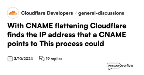 With Cname Flattening Cloudflare Finds The Ip Address That A Cname