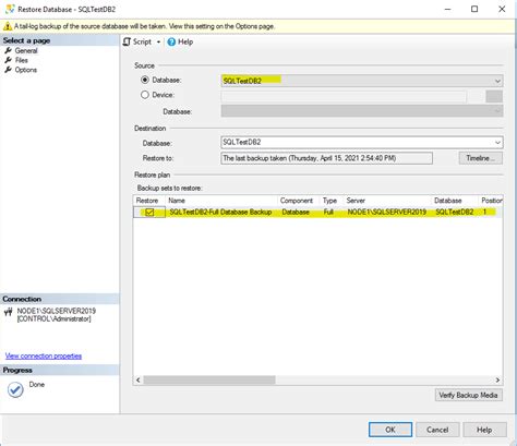 ssms restore cannot find the newest backup microsoft qanda