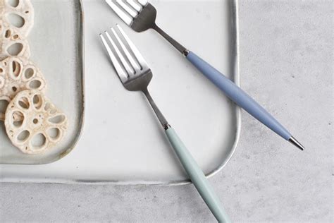 스푼·포크·나이프 파스텔실버 샐러드 포크 4color 오늘의집 쇼핑