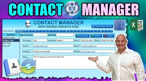 Download Your Free Contact Manager Workbook Here Excel For Freelancers