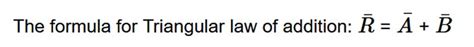 Vector Formulas TUTOR TTD