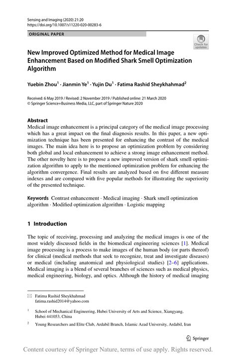 New Improved Optimized Method For Medical Image Enhancement Based On