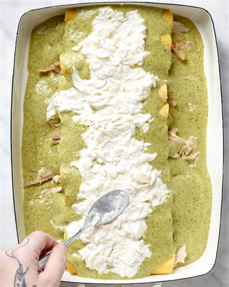 Enchiladas Suizas Recipe Creamy Chicken The Kitchn
