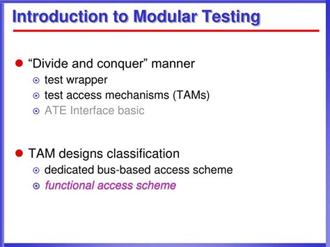 Ppt On Reliable Modular Testing With Vulnerable Test Access