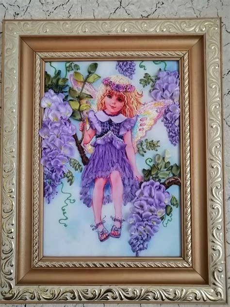 Картина вишита стрічками — ціна 500 грн у каталозі Картини Купити товари для дому та побуту за