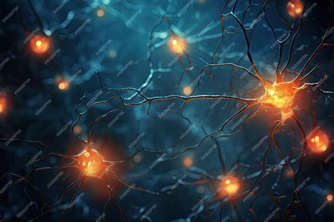 Premium Ai Image Microscopic Of Neural Network Brain Cells Human Nervous System Neurons In The