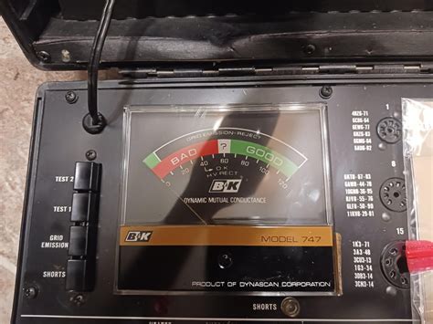 Vacuum Tube Tester 1970s R Specializedtools