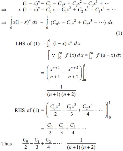 Binomial Theorem Mcq Questions And Answers Part 4 Prepbharat