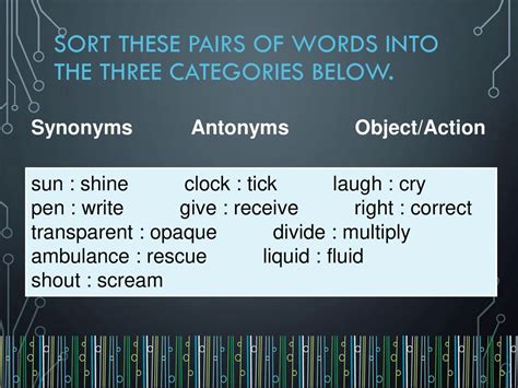 Analogies Acdv B70f Vocabulary Ppt Download