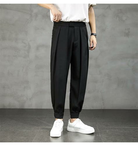 남자 백바지 빽바지 허벅돼 흰색 여름 캐주얼 핀턱 조거 찍찍이 댄스 바지 A21 티몬