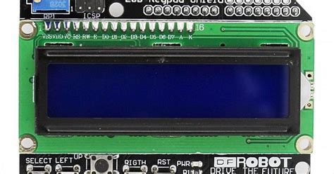LCD Keypad Shield Blue Backlight For Arduino