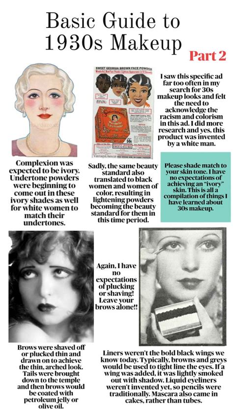 Basic Guide To 1930s Makeup Part 2 1930 Makeup Look History Of