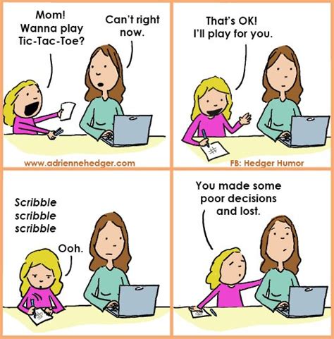 Tic Tac Toe Gone Wrong Hedger Humor