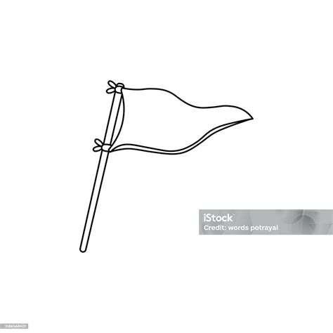 손으로 그린 아이들은 만화 벡터 그림 캠핑 깃발 아이콘을 흰색 배경에 격리 0명에 대한 스톡 벡터 아트 및 기타 이미지 0명 Championship 경기 스포츠