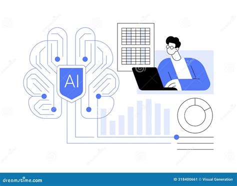 Ai Enhanced Actuarial Science Abstract Concept Vector Illustration Stock Vector Illustration