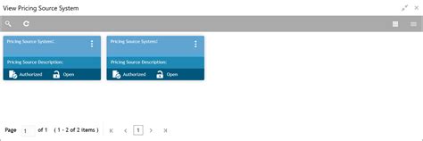 View Pricing Source System