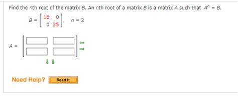 solved find the nth root of the matrix b an nth root of a
