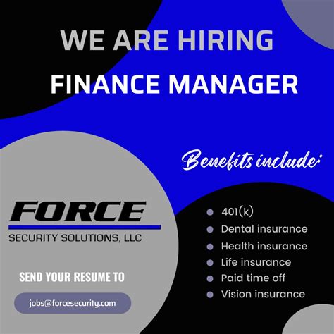Force Security Solutions Llc On Linkedin Force Security Solutions Is Looking To Hire A Finance
