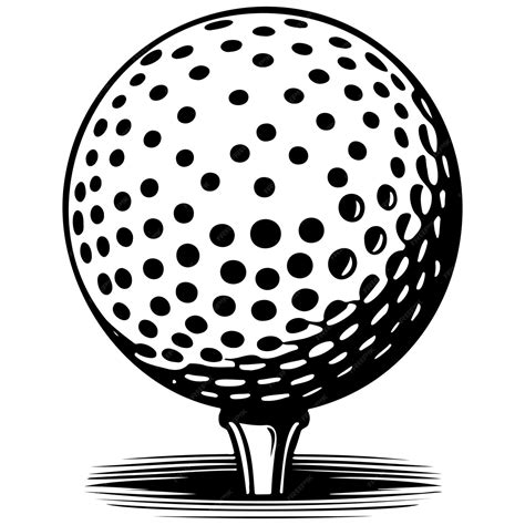 Dibujo De Pelota De Golf De Dibujos Animados Vectoriales Dibujo