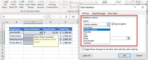 How To Add Data Validation In Excel Printable Forms Free Online