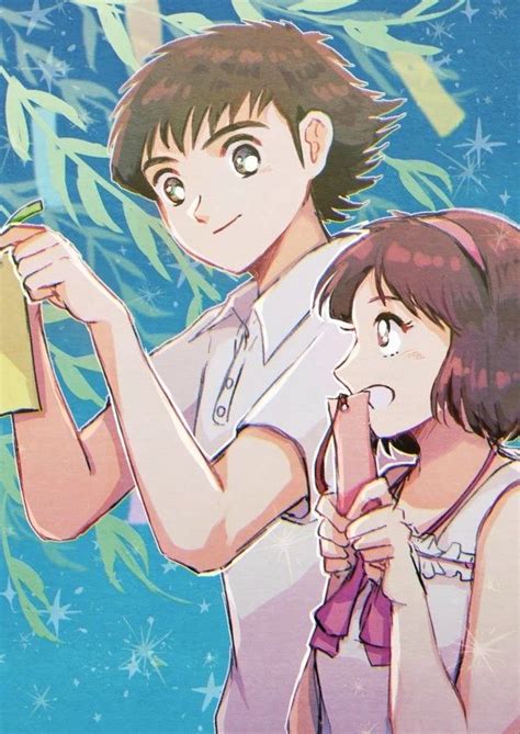 Fanart Captain Tsubasa Ozora Tsubasa And Sanae Nel Disegni