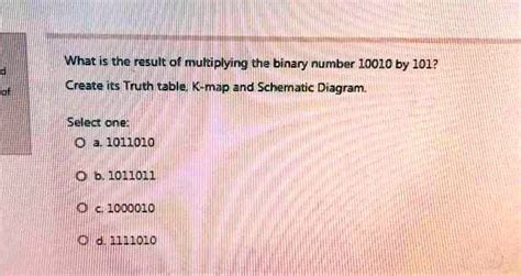 Solved Please Create A Truth Table K Map And Schematic Diagram What