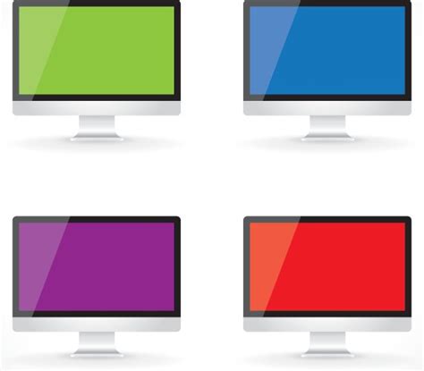 Realistic Computer Display Royalty Free Vector Image