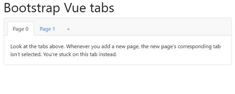 B Tabs V Model Is Immutable With Dynamic Tabs · Issue 1378