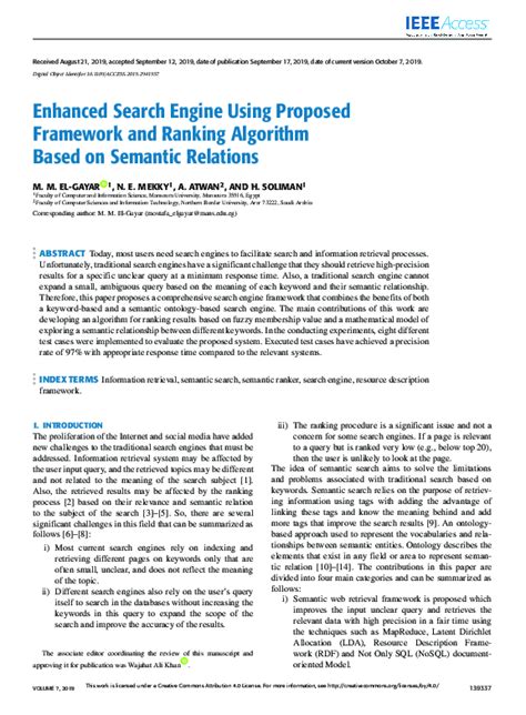 Pdf Enhanced Search Engine Using Proposed Framework And Ranking