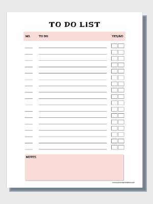 Free Printable To Do Lists Notes Artofit