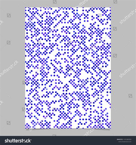 Blue Abstract Dot Pattern Brochure Background Stock Vector Royalty