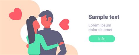 커플 수용 행복 한 발렌타인 데이 휴일 축 하 개념 남자 여자 마음 위에 키스 남성 여성 만화 캐릭터 초상화 복사 공간 가로 모양 커플에 대한 스톡 벡터 아트 및 기타