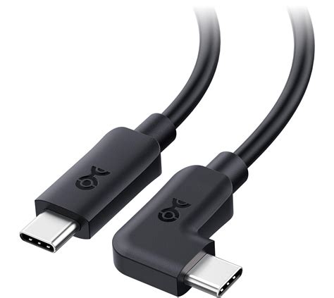 Cable Matters 20gbps Usb C To Usb C Right Angle Cable 09m3ft Right