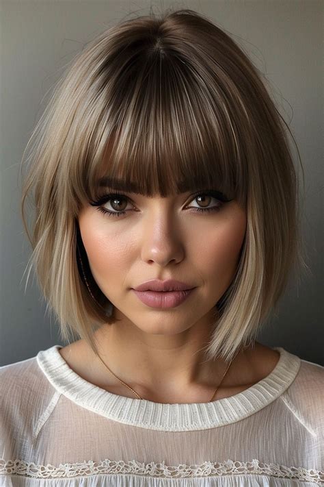 10 Ways To Style Shabby Lob Haircuts With Bangs For Round Faces Wahyu