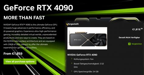NVIDIA опустила цену GeForce RTX 4090 Founders Edition в Европе до € ...