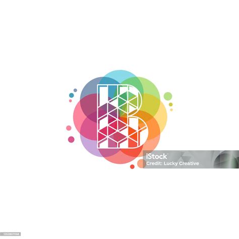 다채로운 픽셀 B 로고 벡터 B 편지 로고 디자인 템플릿 디자인 개념 로고 템플릿용 로고 타입 요소 3차원 형태에 대한 스톡 벡터 아트 및 기타 이미지 Istock