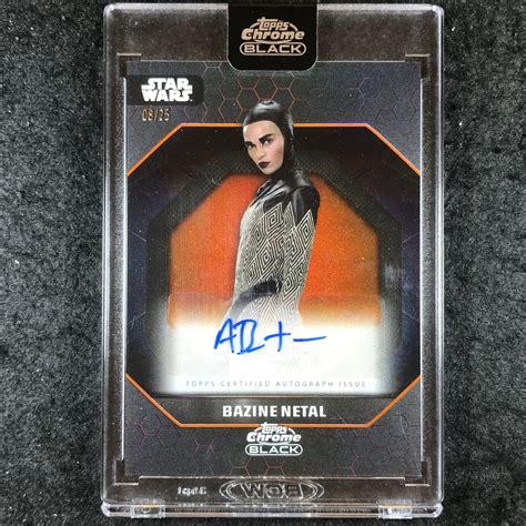 2024 Star Wars Chrome Black Anna Brewster As Bazine Netal Dark Side Au
