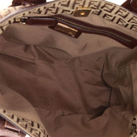 Fendi Open Tote Zucchino Canvas Medium For Sale At 1stdibs