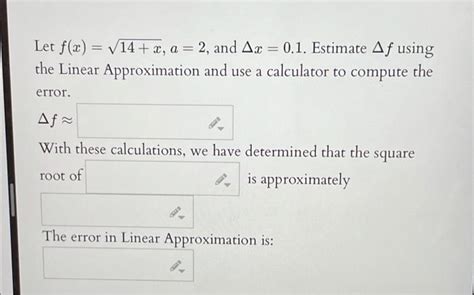 solved let f x v14 x a 2 and ax 0 1 estimate af