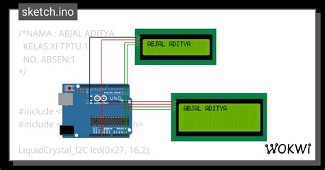 Lcd16 Wokwi Esp32 Stm32 Arduino Simulator