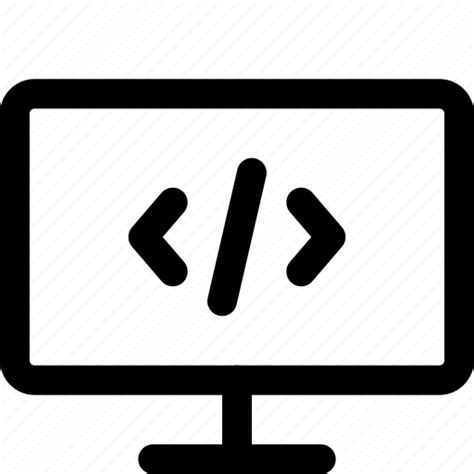 Programming Development Monitor Desktop Icon Download On Iconfinder